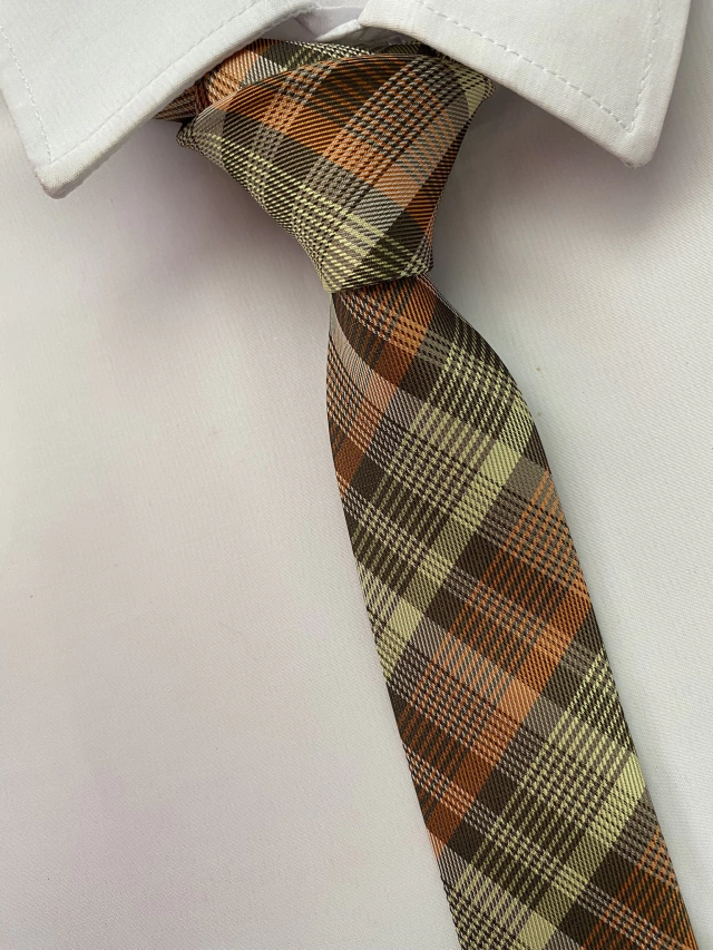 Gravata Xadrez Slim Lançamento - DF Gravatas