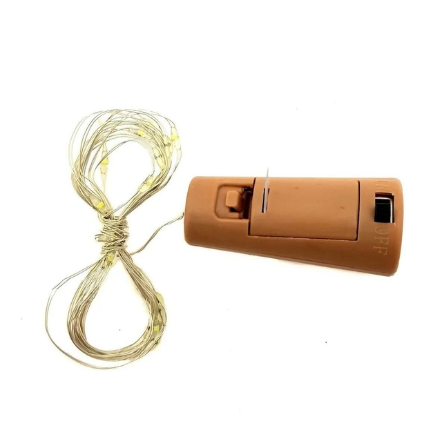 Tira de mini luces Led cálidas con corcho para decorar botellas, tira ...