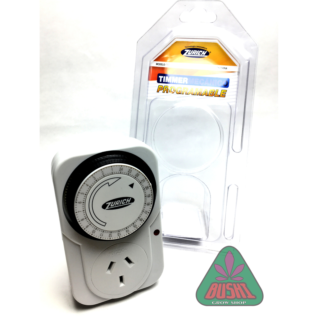 Timer Mecánico Programable Zurich - Bushi GrowShop