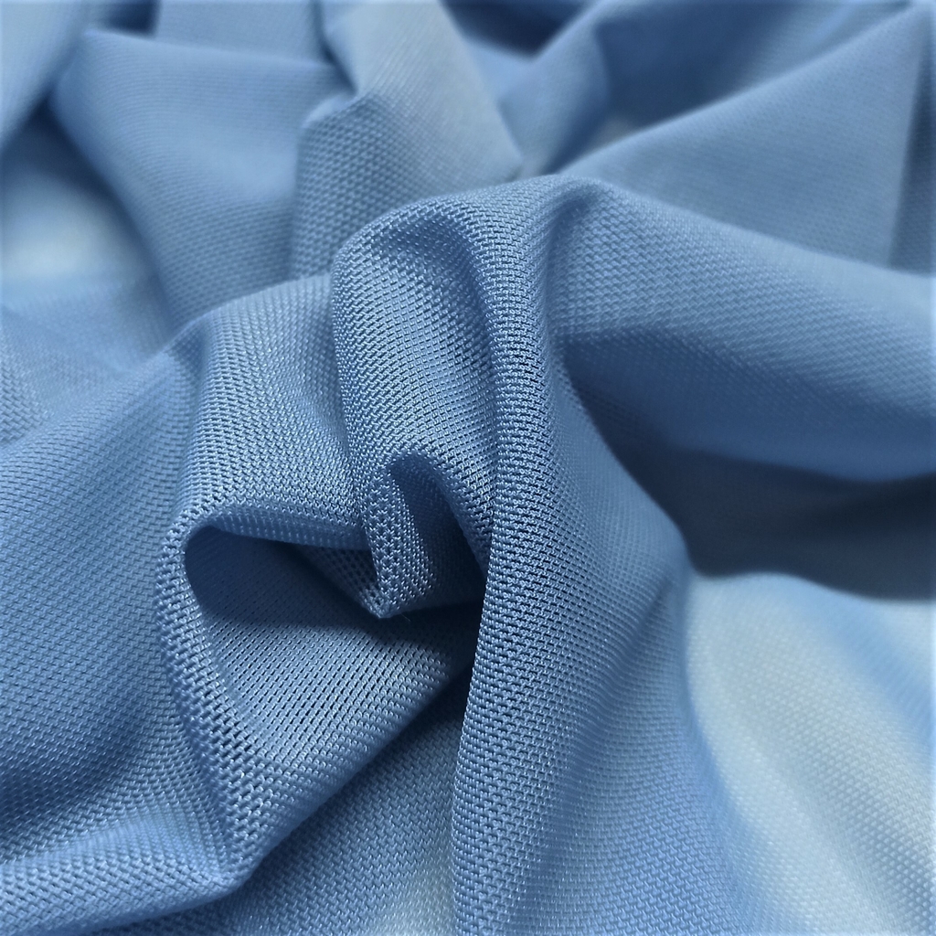 Microtul Elastizado de Nylon - Azul Aero