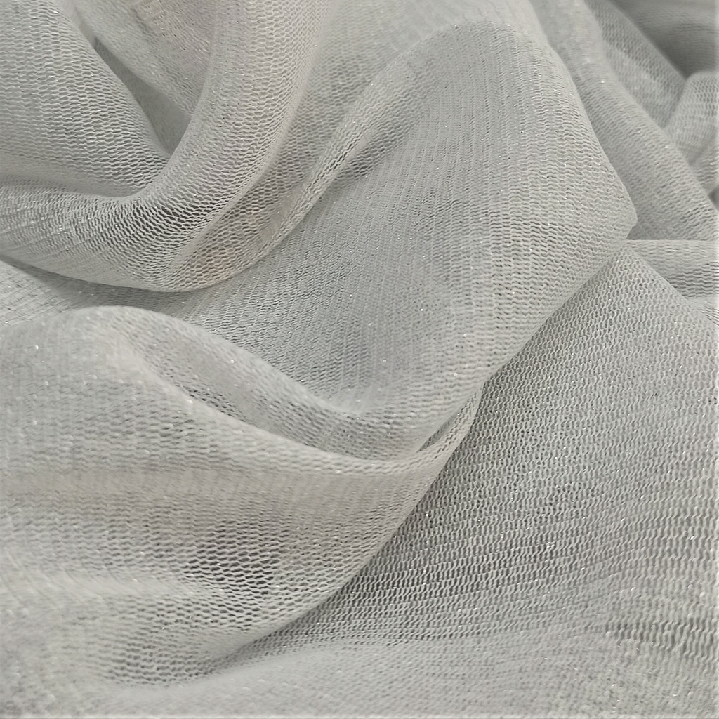 Microtul Lurex - Plata