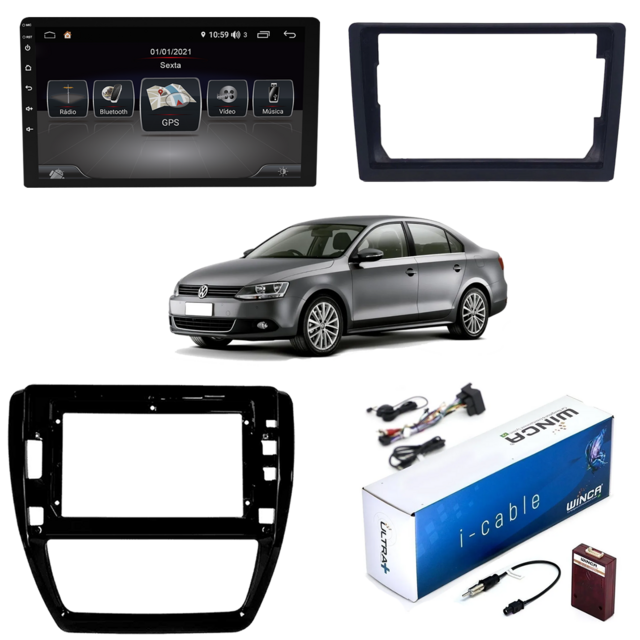 KIT CENTRAL MULTIMIDIA VW JETTA 2011 A 2017