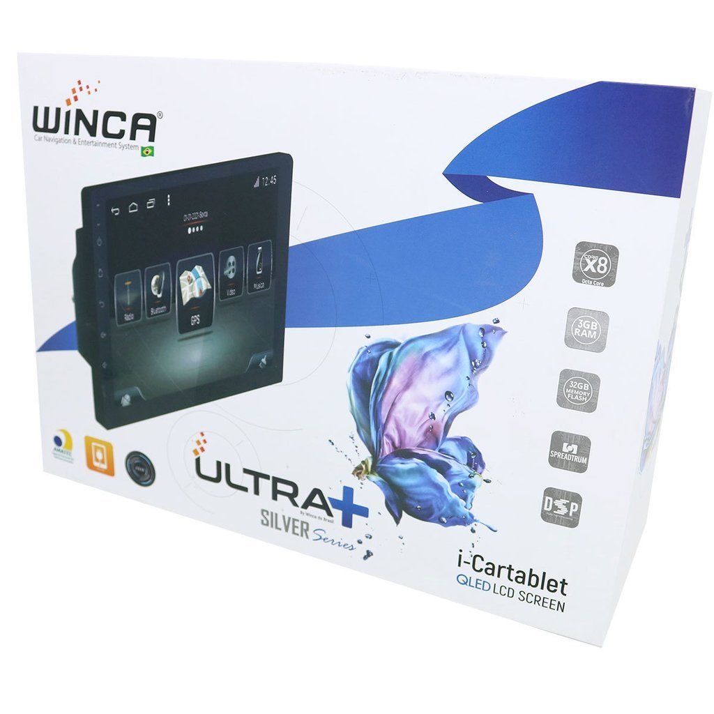 CENTRAL MULTIMÍDIA ANDROID WINCA ULTRA+ 3/32GB SILVER 9P