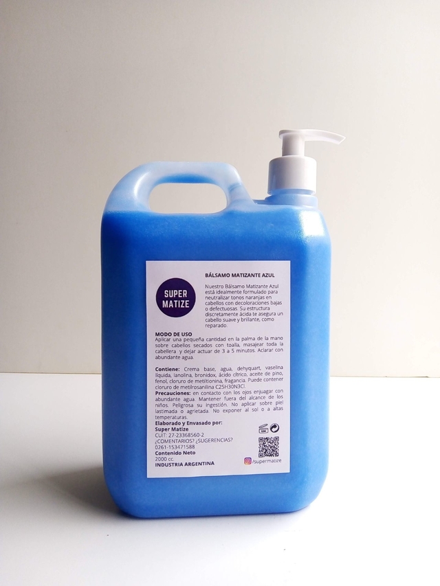 Bálsamo Matizante Azul x 2 lts - SUPER MATIZE