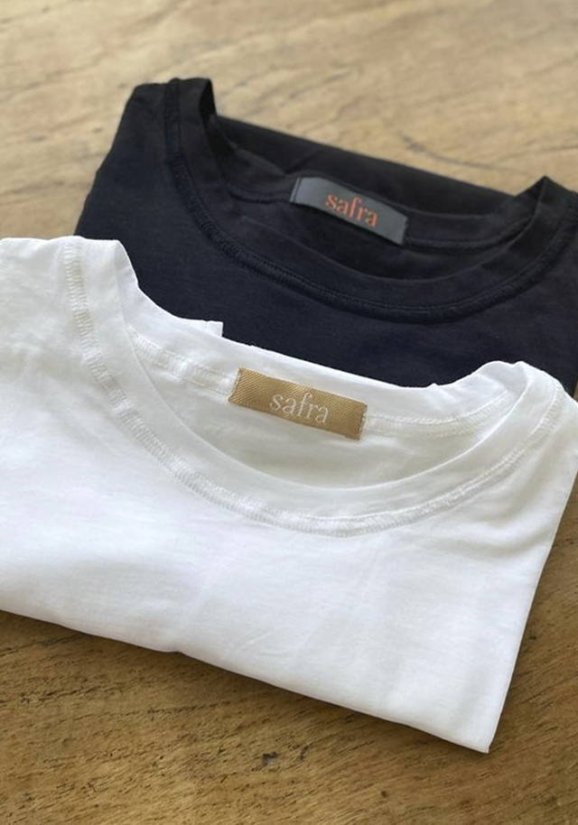 Pack x 2 Remeras manga corta 100% Algodón Pima - safra