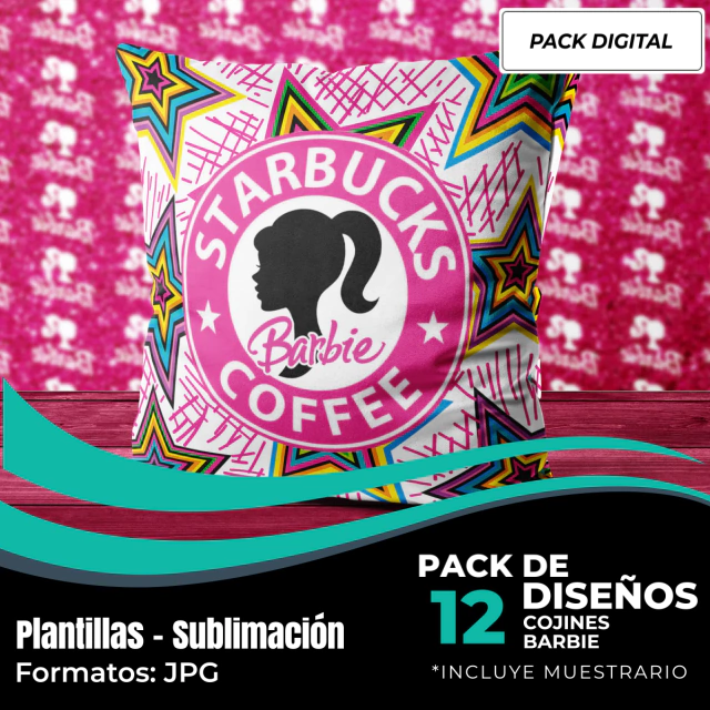 Diseños Cojines Barbie - Modelo 336 - Digi Card
