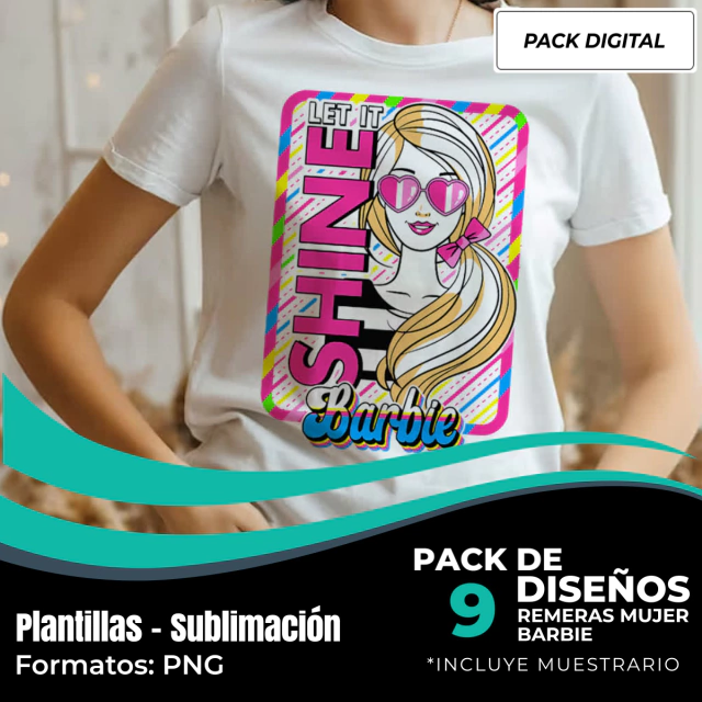 Diseños para Remeras Mujer - Modelo 70 - Digi Card