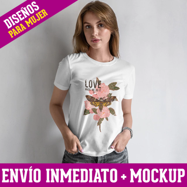 Diseños para Remeras Mujer - Modelo 22 - Digi Card