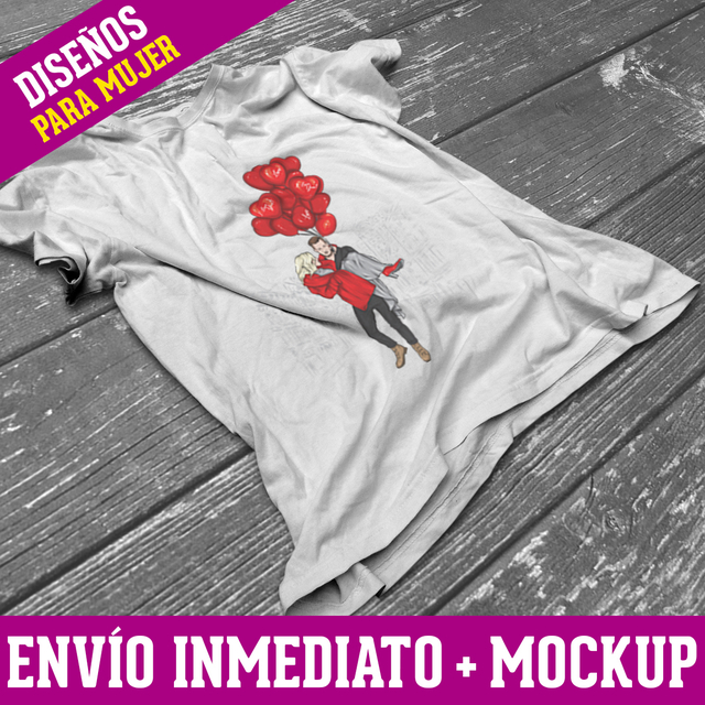 Diseños para Remeras Mujer - Modelo 10 - Digi Card