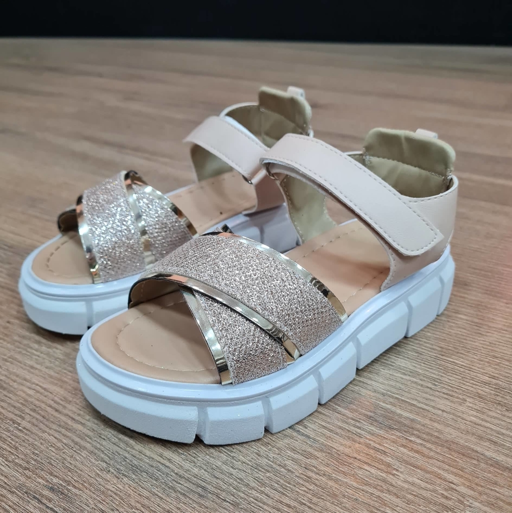 Sandalia Nena Brillo Rosa - Comprar en Bunker Shoes