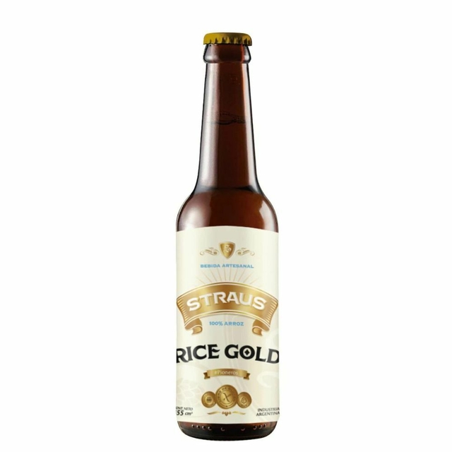 Cerveza Straus Rice Gold x 355cc