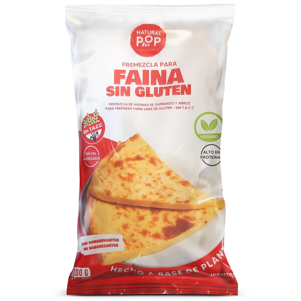 Premezcla para Fainá - Natural Pop x 200g