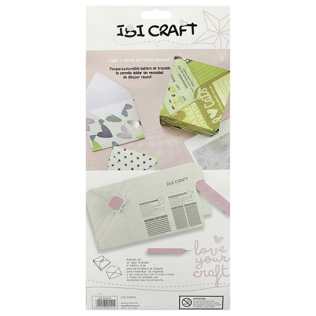 TABLERO IBI CRAFT DE MARCADO Y PLEGADO PARA CREAR SOBRES Y CAJAS PERFECTAS