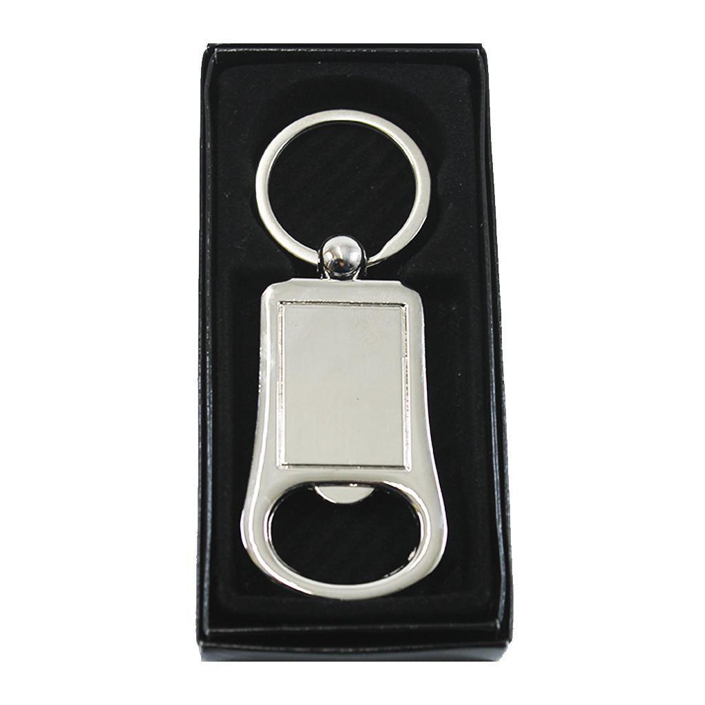 Llavero Metálico Rectangular Destapador