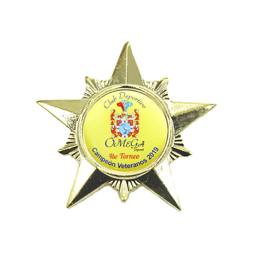 Pin de Solapa Estrella Dorada - Botones.com.co