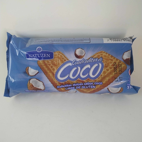 NATUZEN Cuadraditas De Coco - LA CASA DEL CELIACO