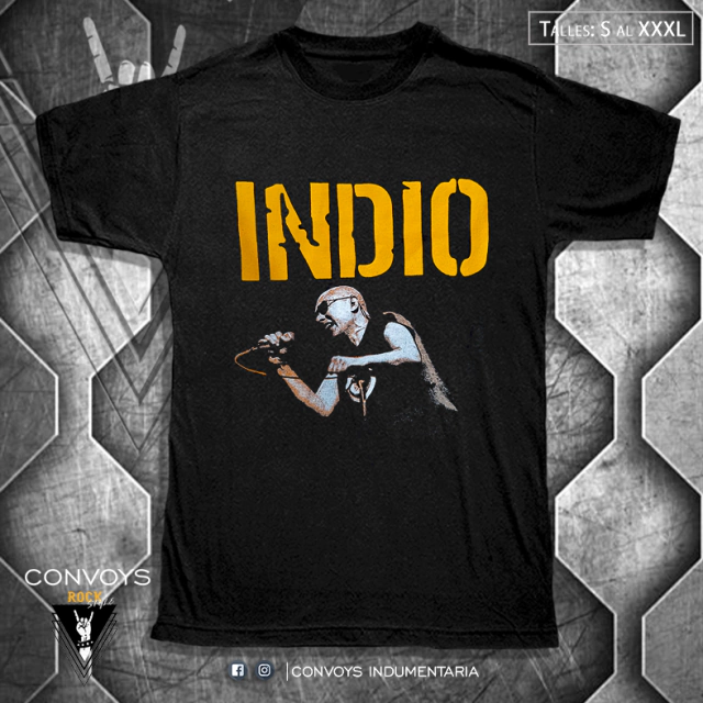 Remera INDIO SOLARI EN VIVO - CONVOYS Rock Style
