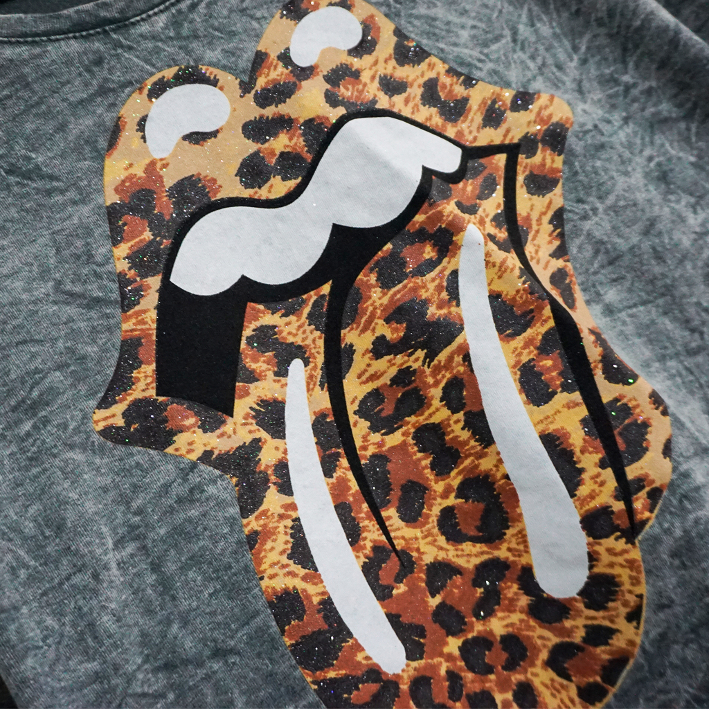Pupera Oversize Rolling Stones Lengua Animal Print