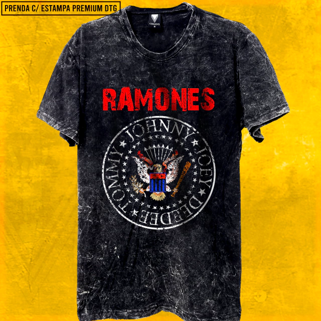 Remera RAMONES CLASSIC BROKEN - CONVOYS Rock Style