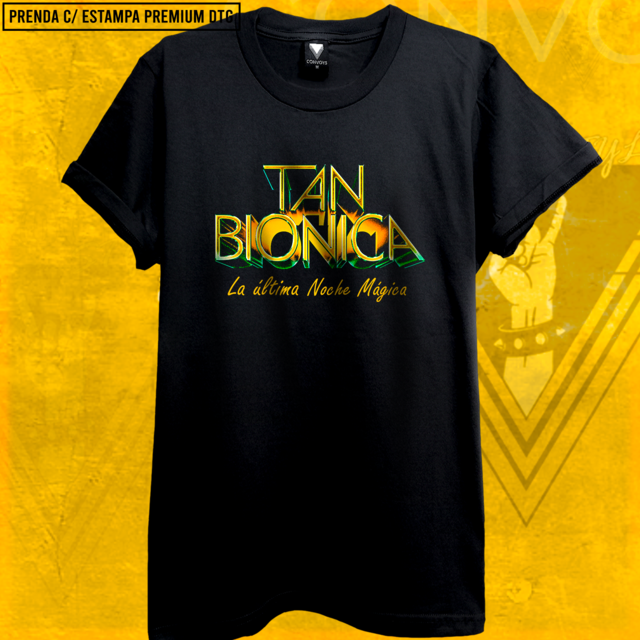 Remera Tan Biónica La última noche LOGO