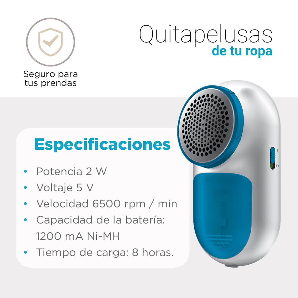 Quitapelusas Eléctrico [QP1214] - Comprar en Smart-Tek