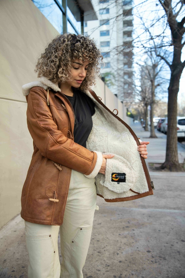 Campera Napalán 1253 Brown - TODO CUERO LOMAS