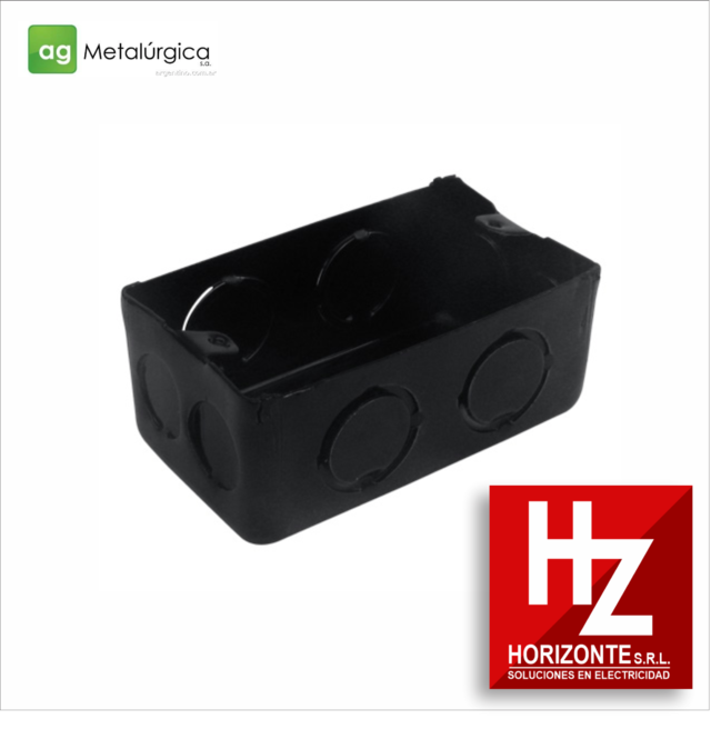 Caja de Embutir Rectangular 5x10 Chapa Pintada