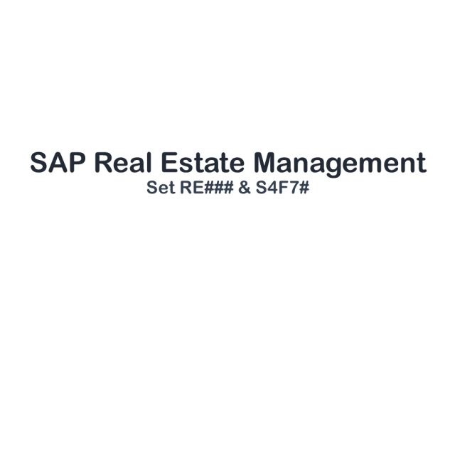 SAP Real Estate Management - Buy in ERP Library