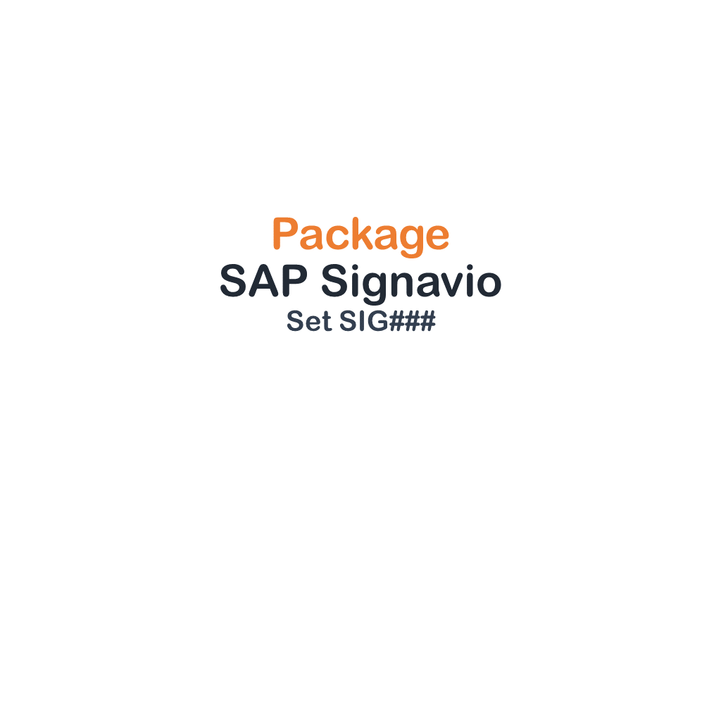 Paquete SAP Signavio - Comprar en Librería ERP