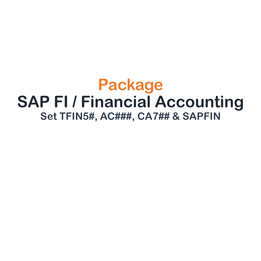 Paquete SAP FI (Financial Accounting) / Gestión Financiera