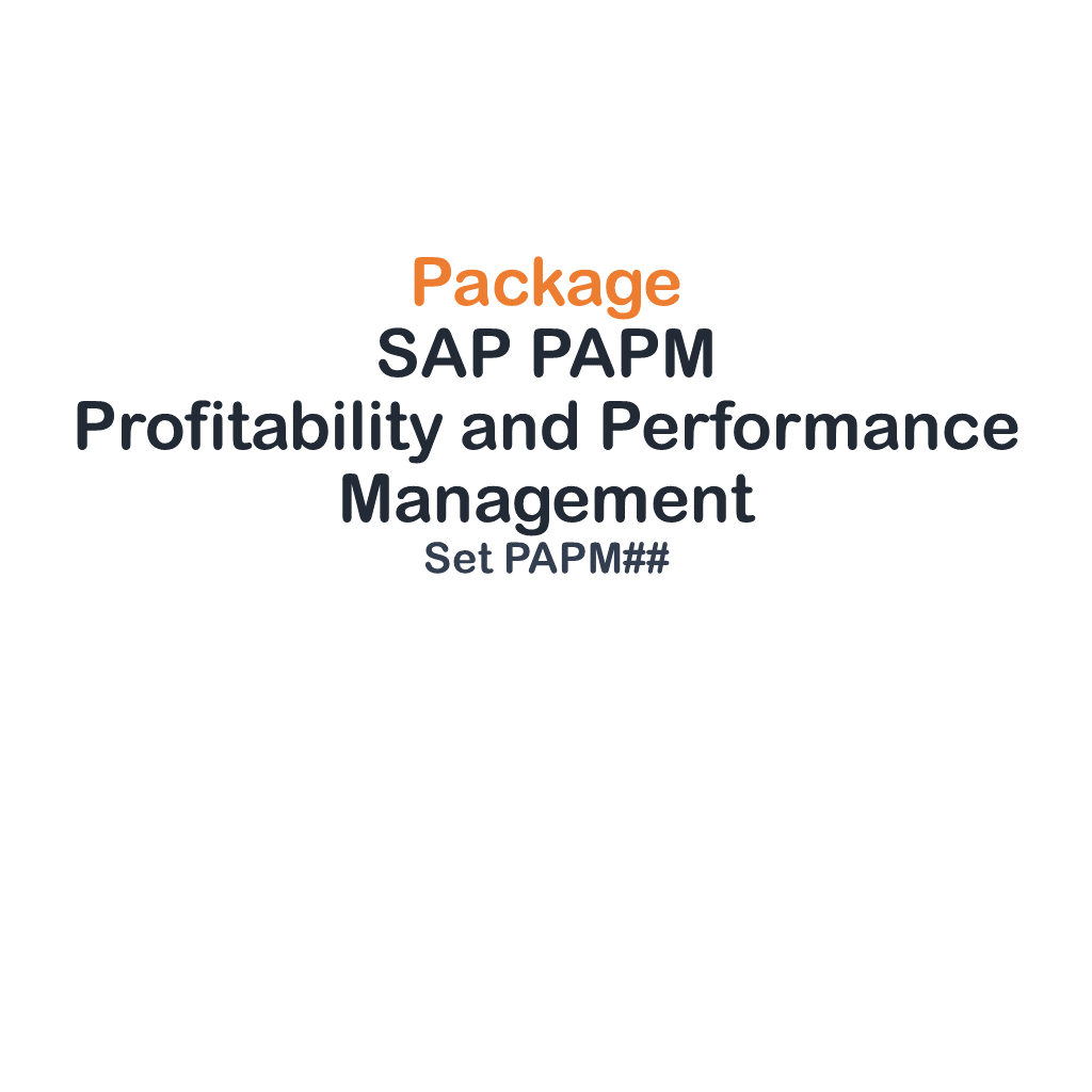 Paquete SAP Profitability and Performance Management