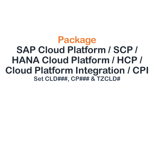 Paquete SAP Cloud Platform / SCP / HANA Cloud Platform / HCP / Cloud ... Paquete SAP Cloud Platform / SCP / HANA Cloud Platform / HCP / Cloud ...