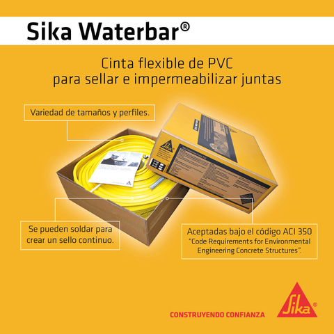 Sika Waterbar V-15 Rollo 15 mts