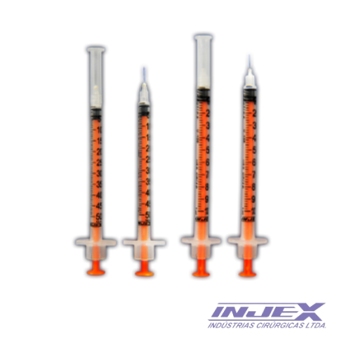 Seringa Insulina 1 ml 100U 12,7x0,3 - Stilly Injex