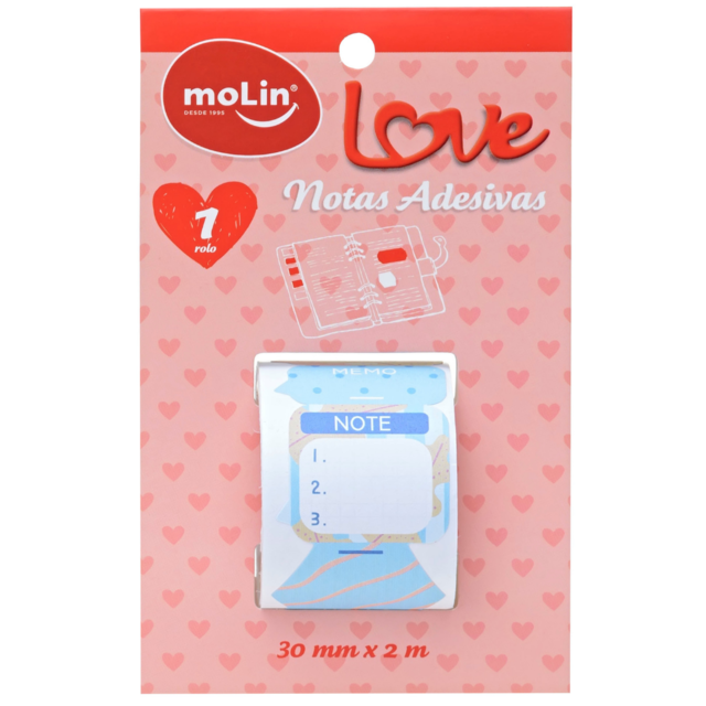 Notas Adesivas em Rolo Azul - Themena Paperwork