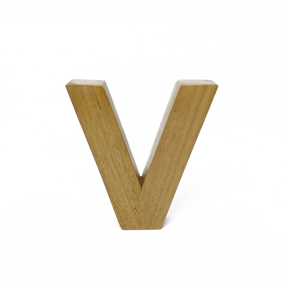 Letras de Madeira, letras do alfabeto de madeira para decoração