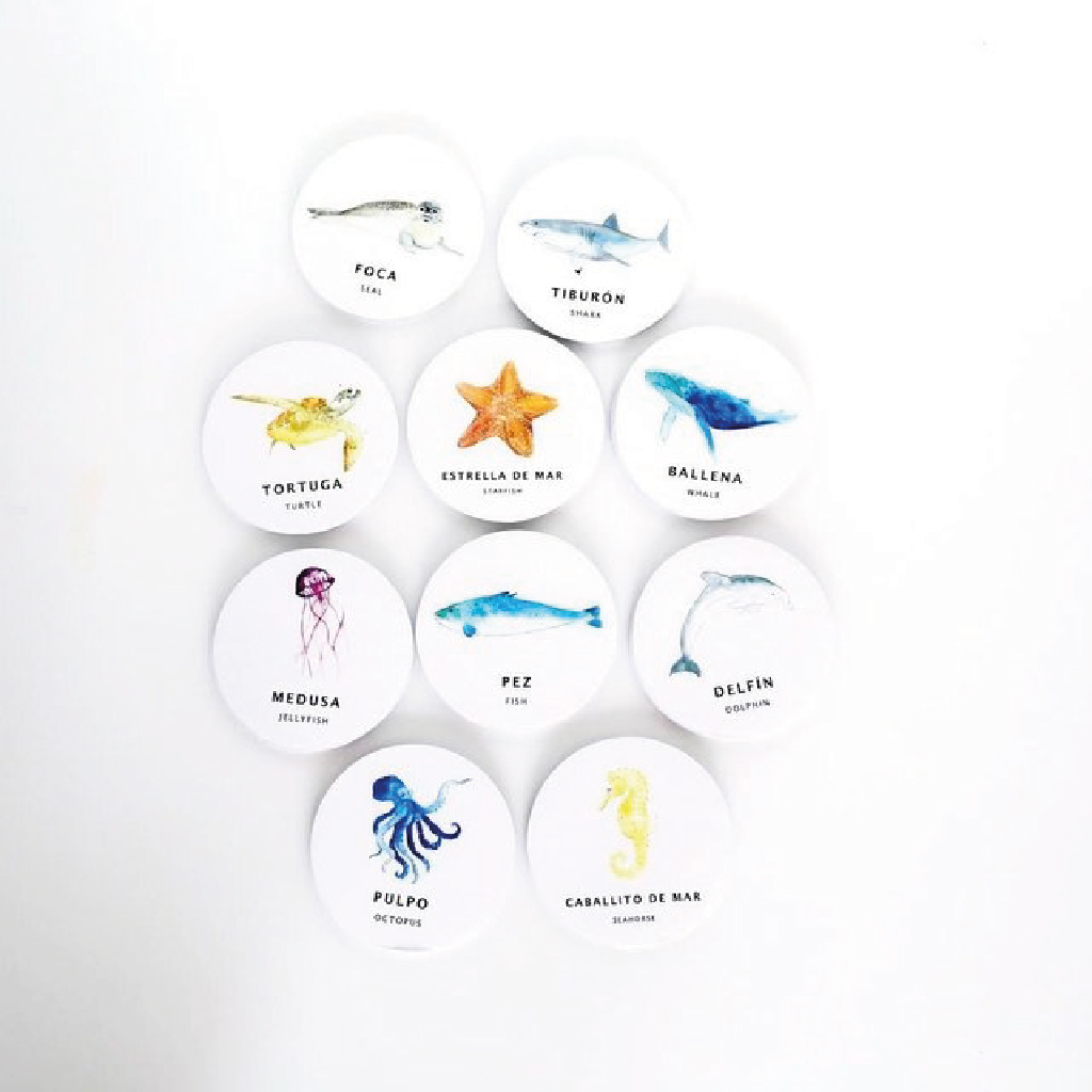 Juego de memoria "Animales del mar" - Himawari kids