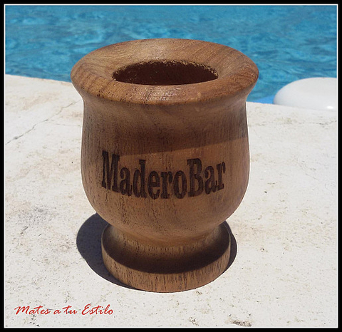 Mate madera grabado laser MaderoBar - Mates a tu Estilo