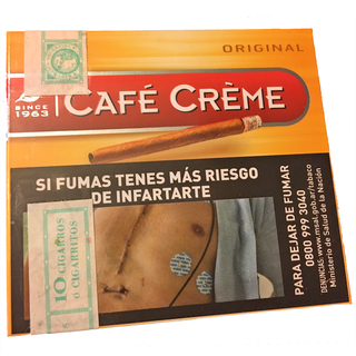 Cafe Creme Cigarritos Puritos de Vainilla Habanitos Cigarros Cafe Creme ...