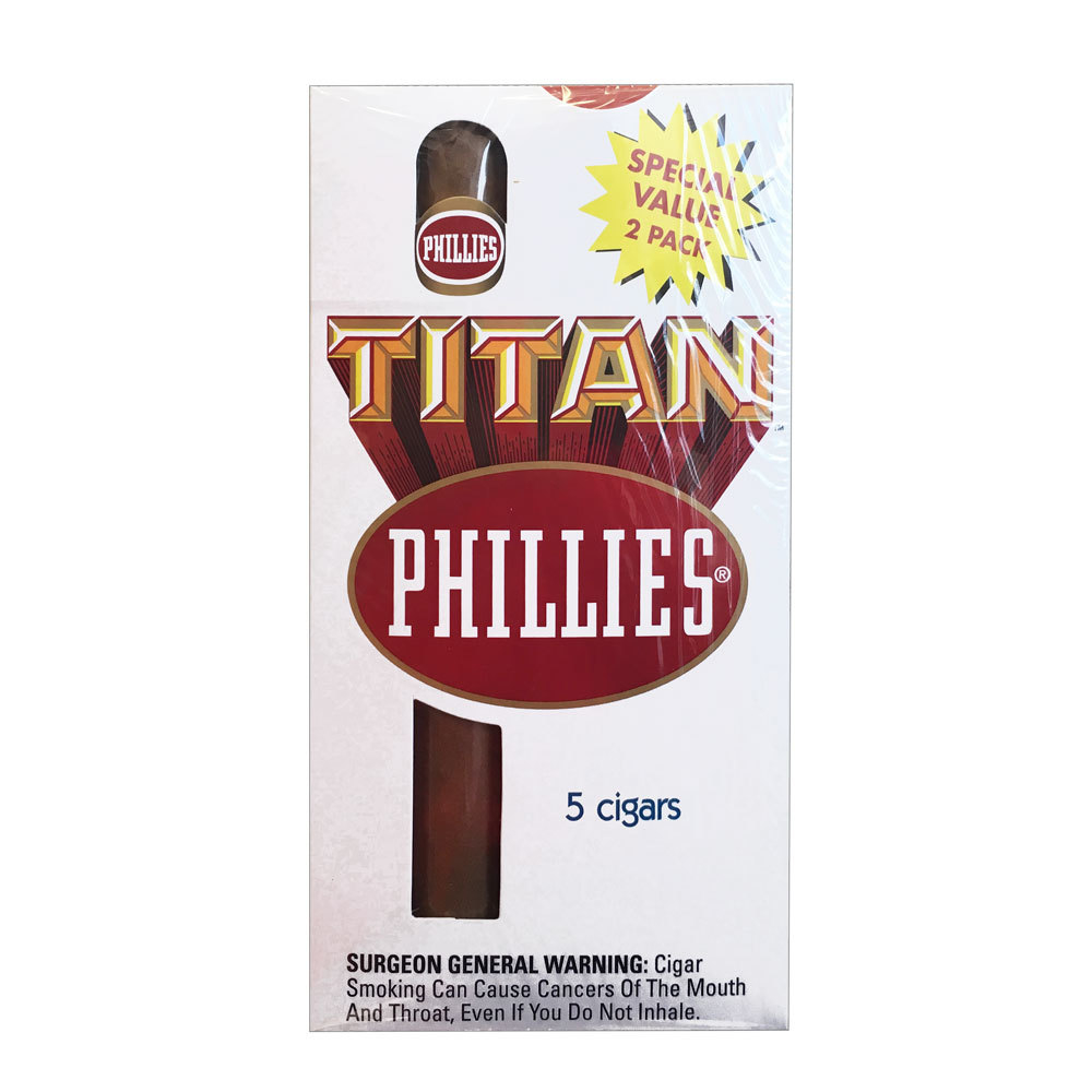 CIGARROS PUROS PHILLIES TITAN ORIGINAL CAJA X5 - EEUU