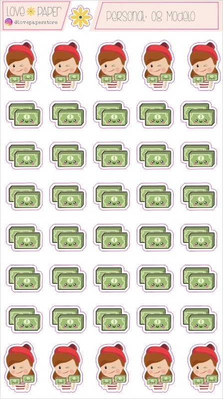 Personal Modelo 08 - Bonequinha Love Meu dinheirinho