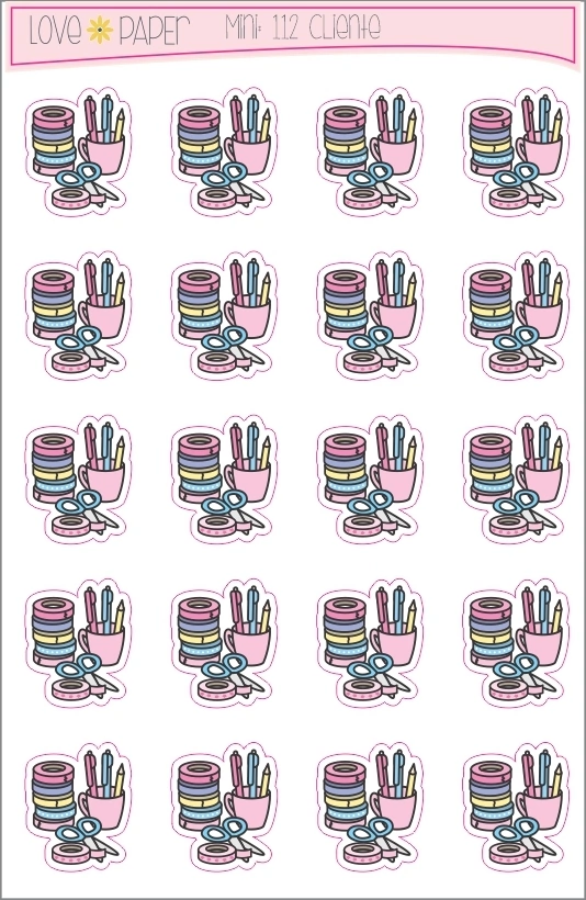 Mini Modelo 112 - Minhas coisinhas plannerísticas