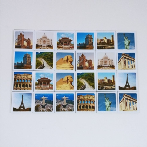 Jogo da Memória Sênior Lugares do Mundo 36 pçs Mundo Lúdico