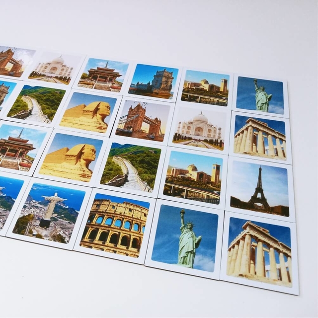 Jogo da Memória Sênior Lugares do Mundo 36 pçs Mundo Lúdico