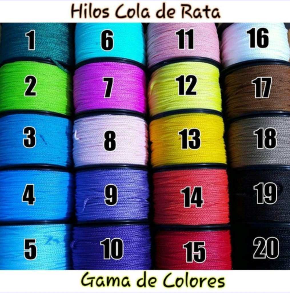 Hilo Cola de Rata x100mt - Entre Hilos y Cuentas