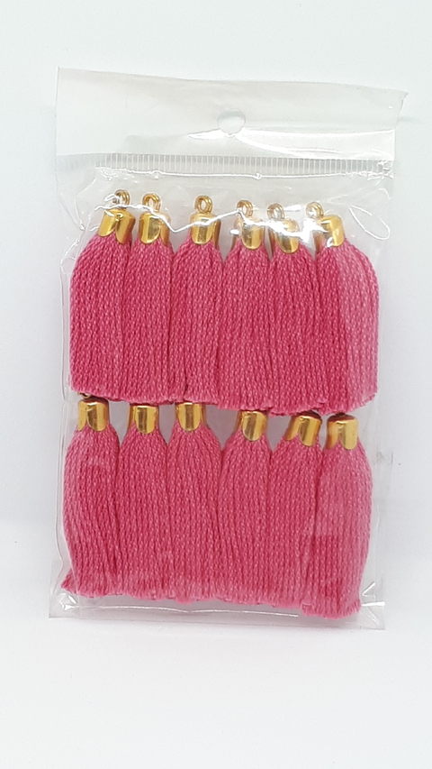 Borla de hilo color fucsia (1 unidad)