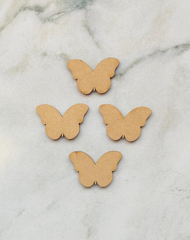 Figura mariposa de fibrofacil x 5 unidades