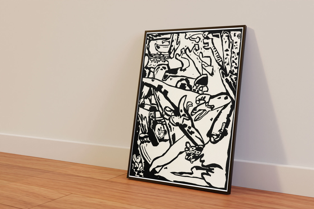 Poster Wassily Kandinsky, Composition 2 (1911).