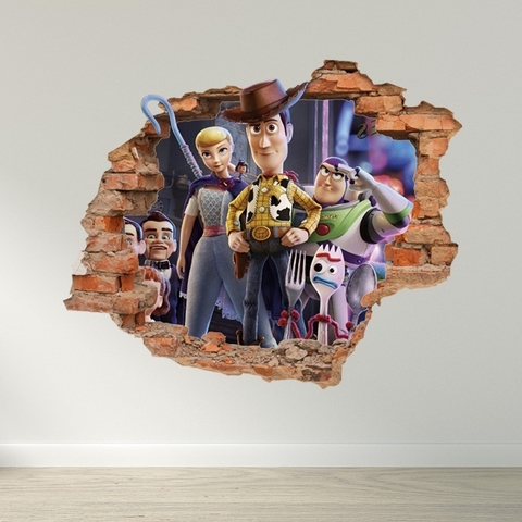 VINILOS 3D EFECTO PARED ROTA