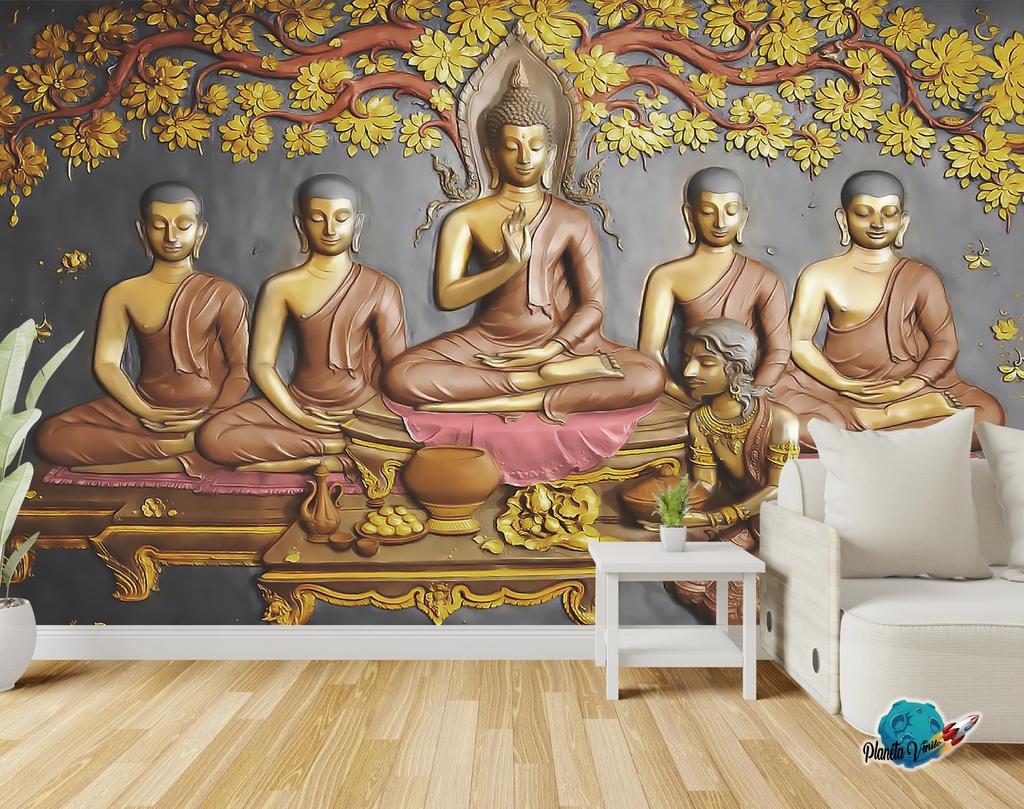 VINILO PARA PARED CON BUDA